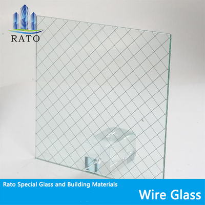 6mm Fireproof Glass Factory Wire Reinforced Safety Glass Unbreakable ...